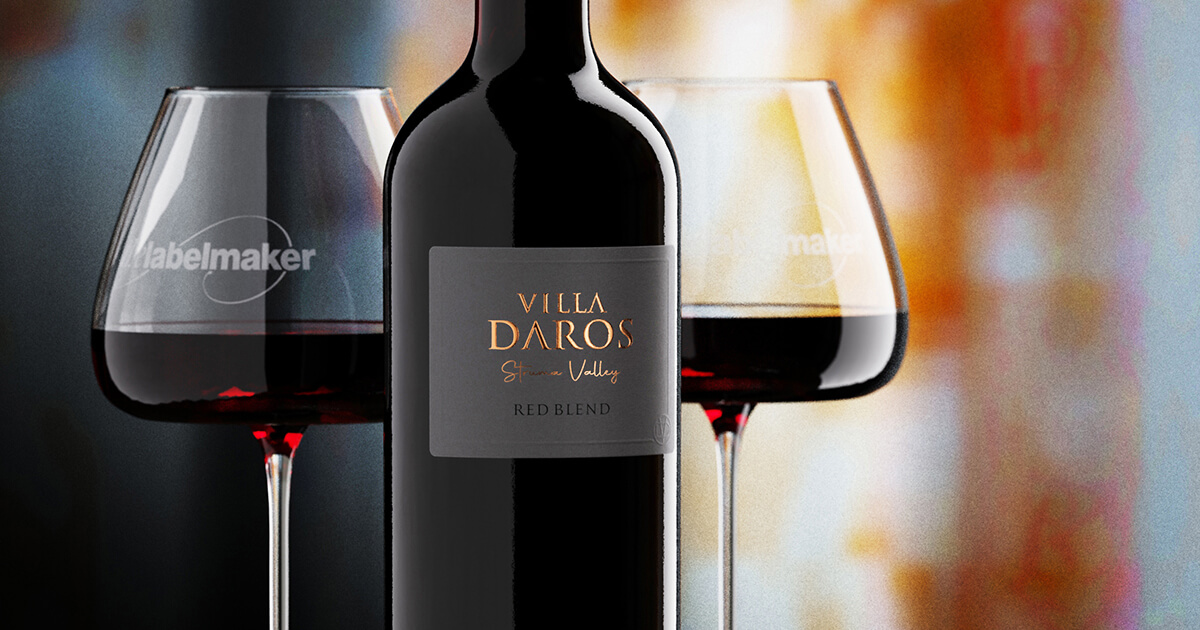 The Elegant Wine Label of Villa Daros - Wine label designs
