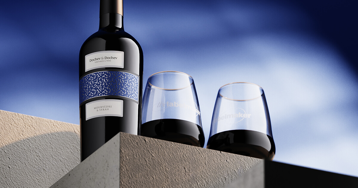 Dochev & Dochev Ornate Wine Label Design by the Labelmaker